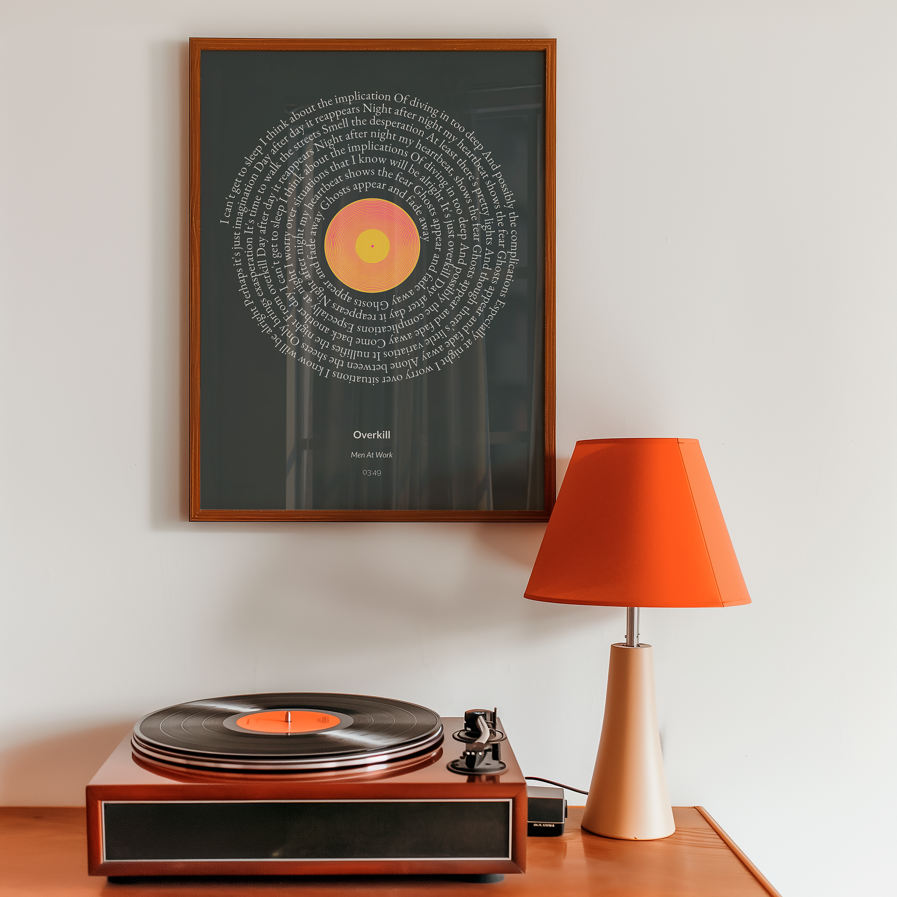 Custom Song Lyric Poster – Personalized Music Wall Art